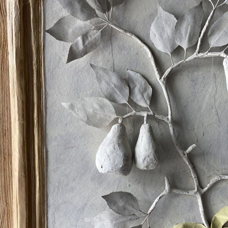 Papier-mâché Pear Botanical (PM_0016) - Get The Gusto