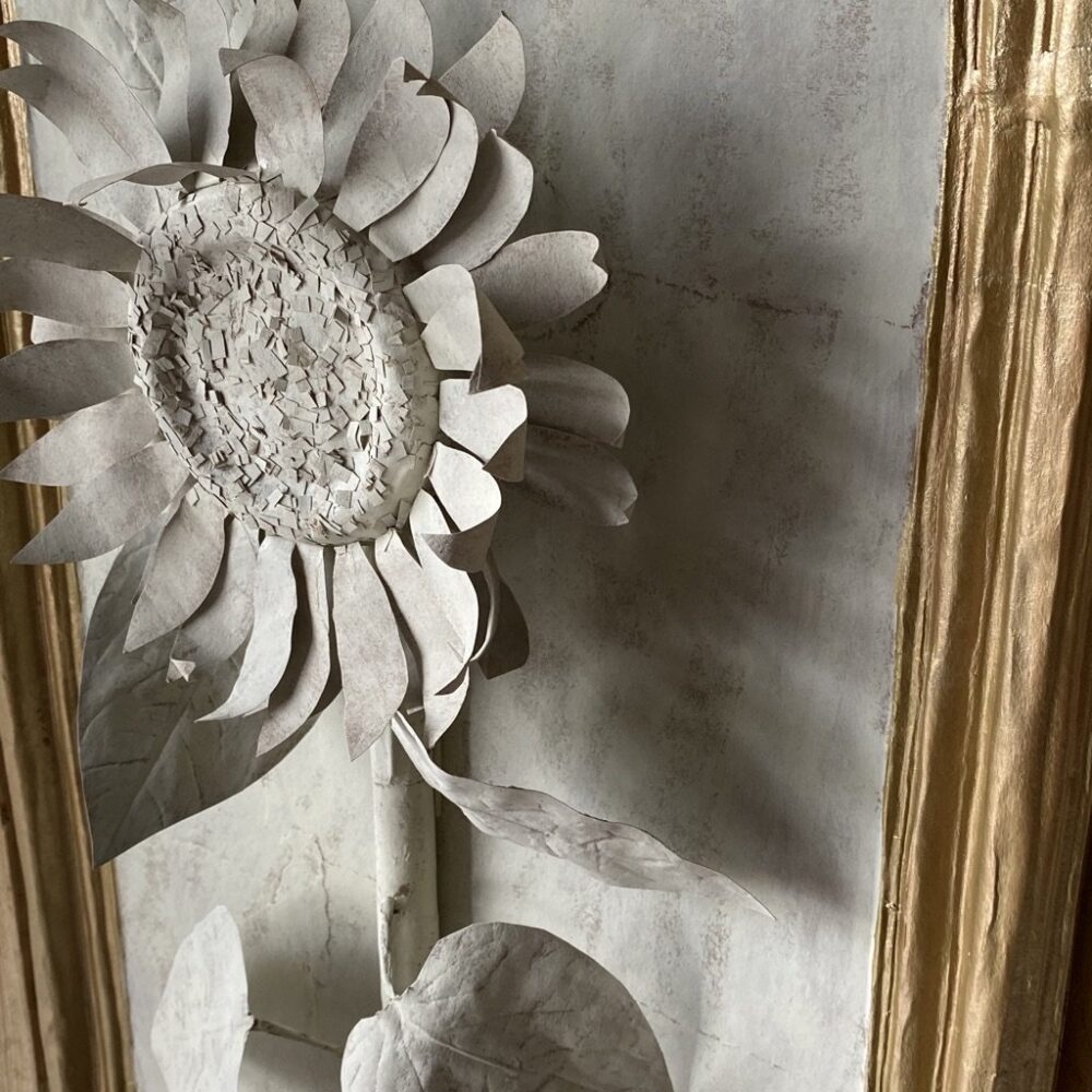 Papier-mâché Single Sunflower Botanical (PM_0028) - Get The Gusto