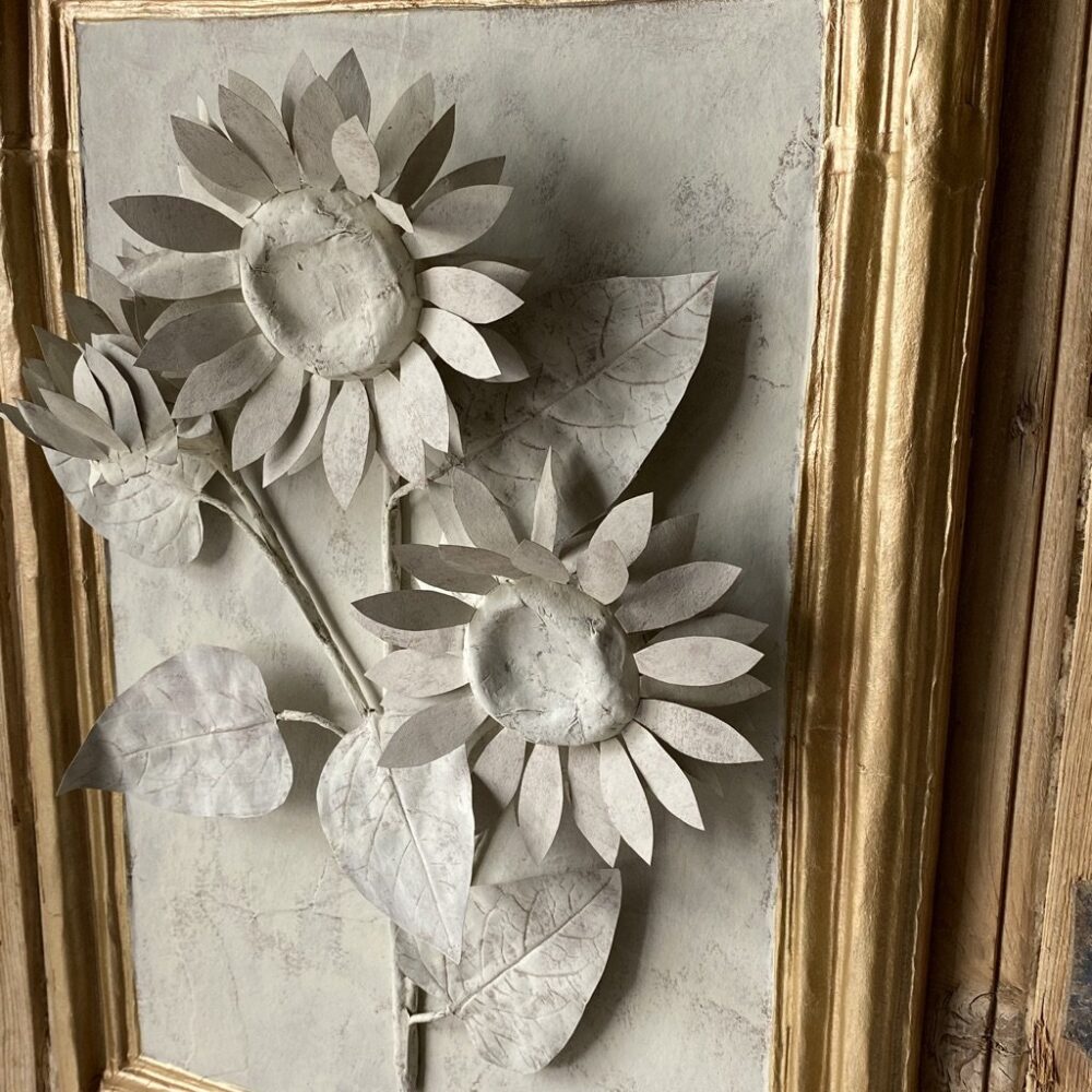 Papier-Mâché Sunflower Botanical-West (PM_0030) - Get The Gusto