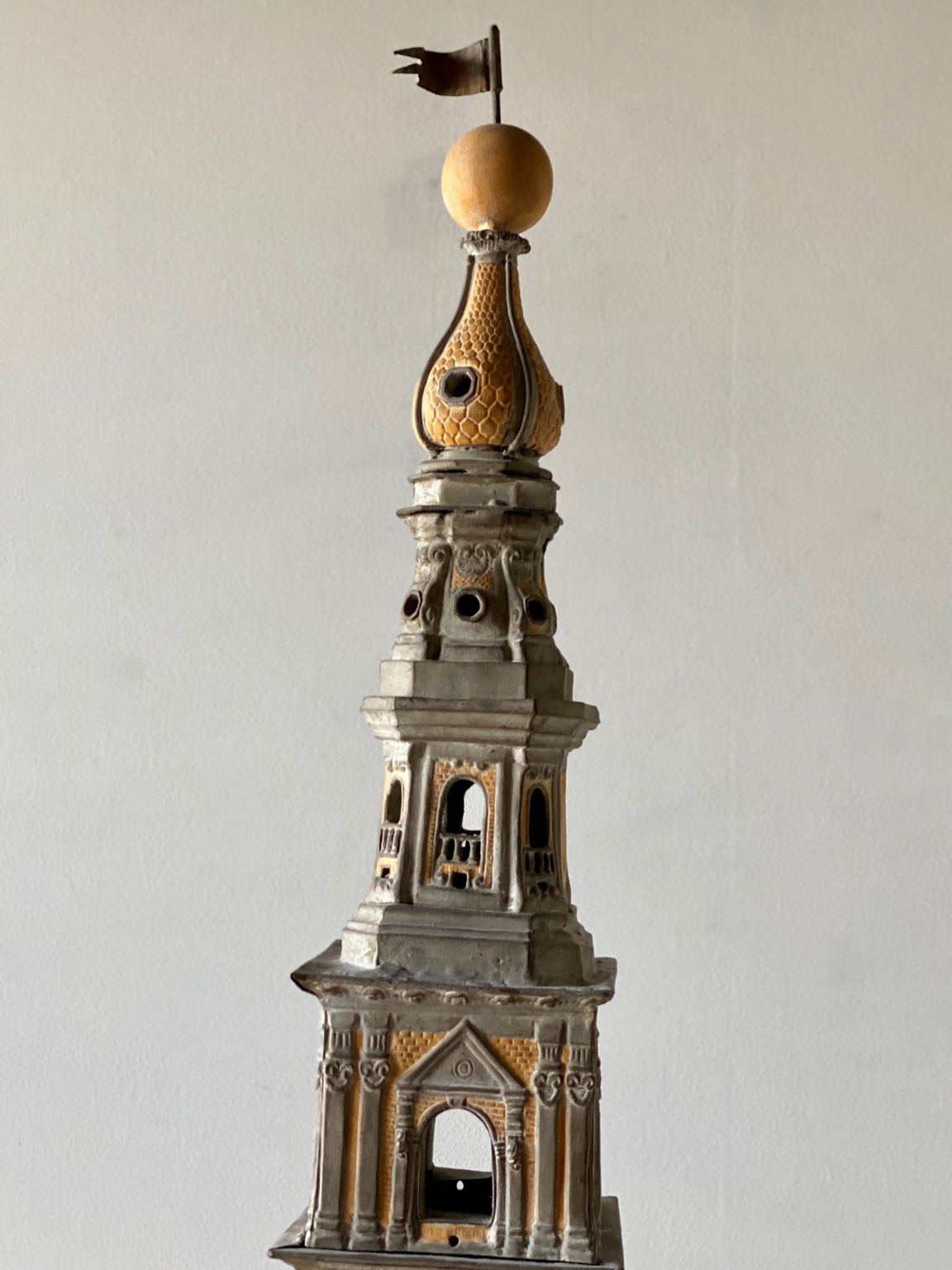 Painted Tole Renaissance Tower - Casa Gusto