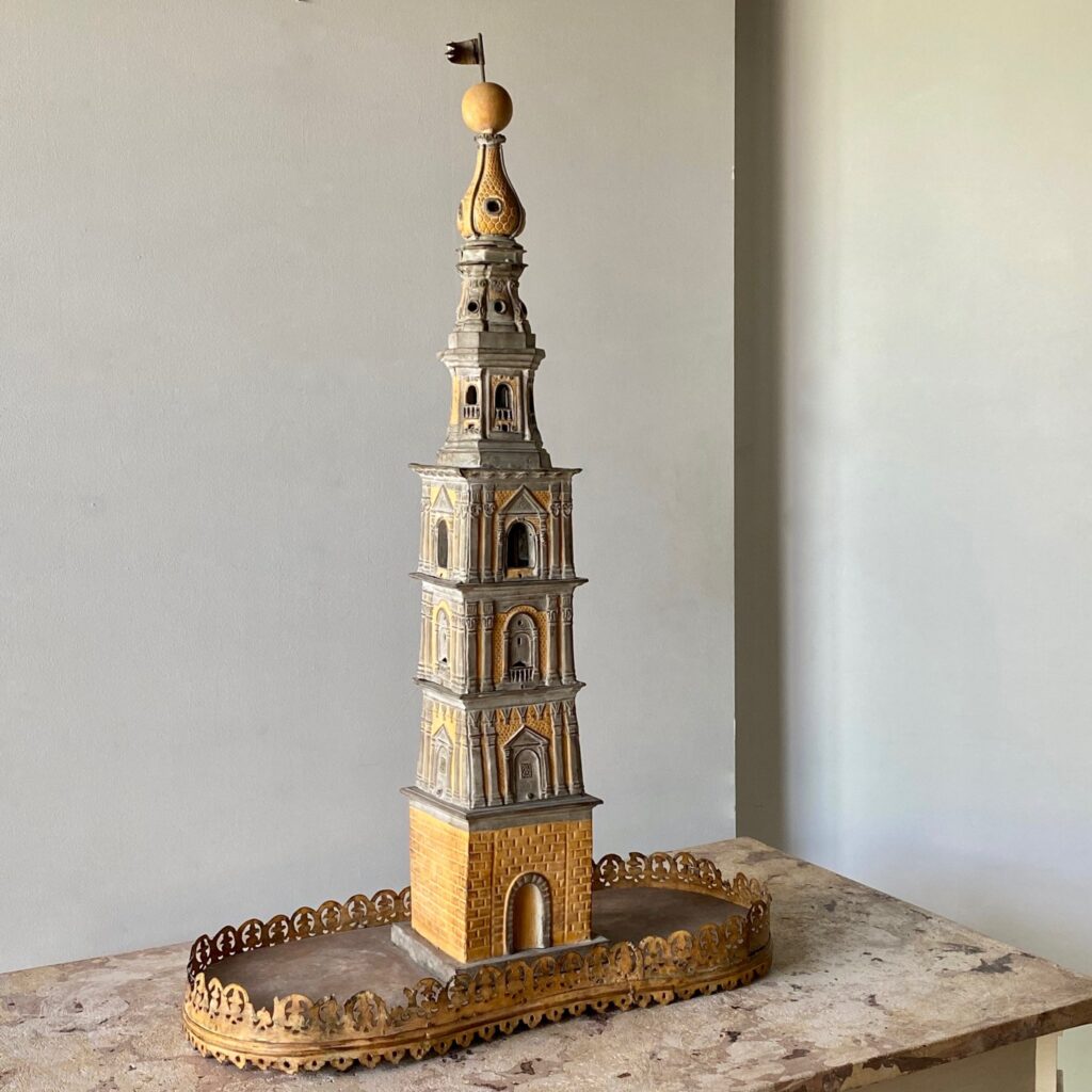 Painted Tole Renaissance Tower - Casa Gusto