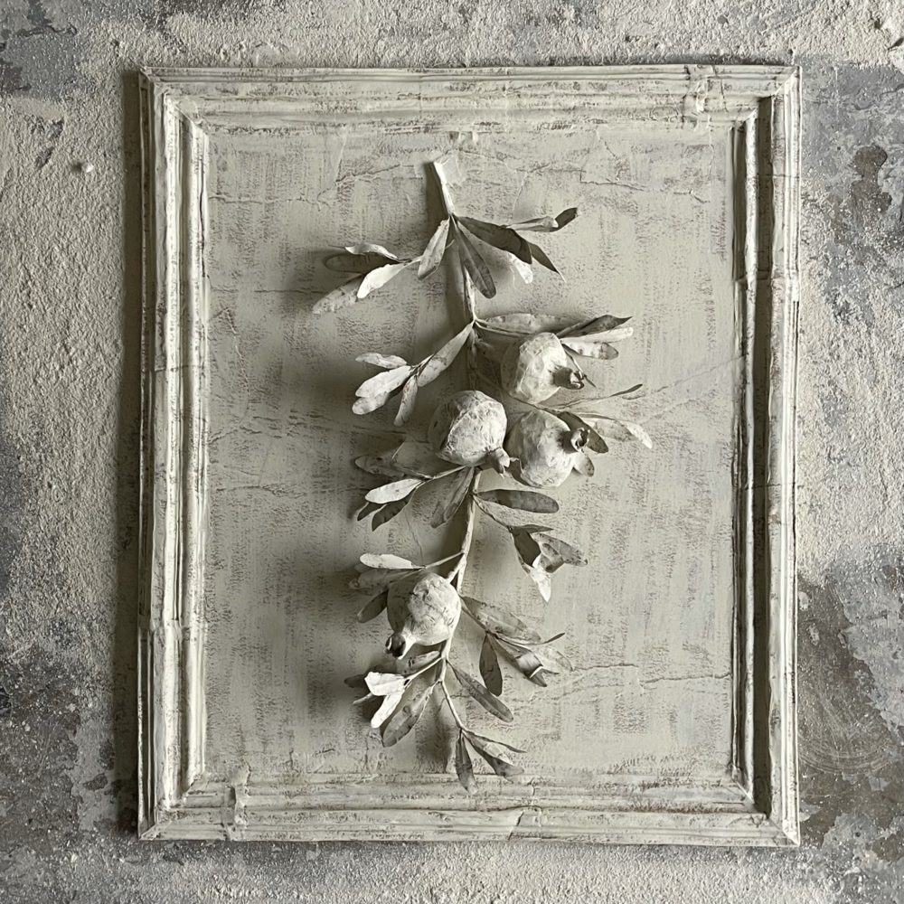 Papier-mâché Large Pomegranate Relief – Get The Gusto