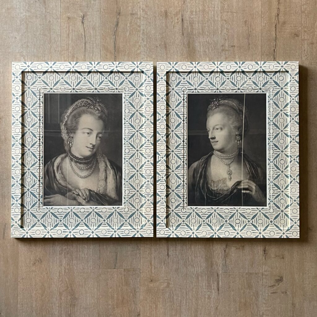 Pair of 18th C. Irish Thomas Frye in Gusto Painted Frame and Mat - Casa ...