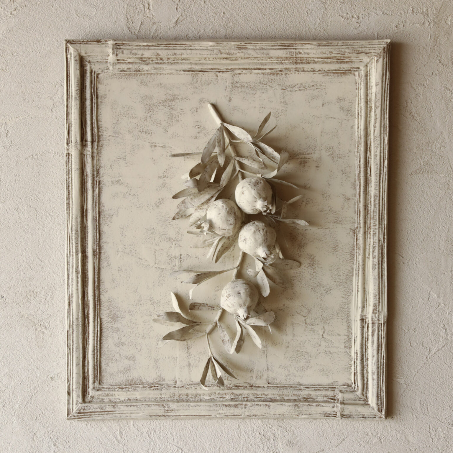 Papier-Mâché Large Pomegranate Relief - Get The Gusto