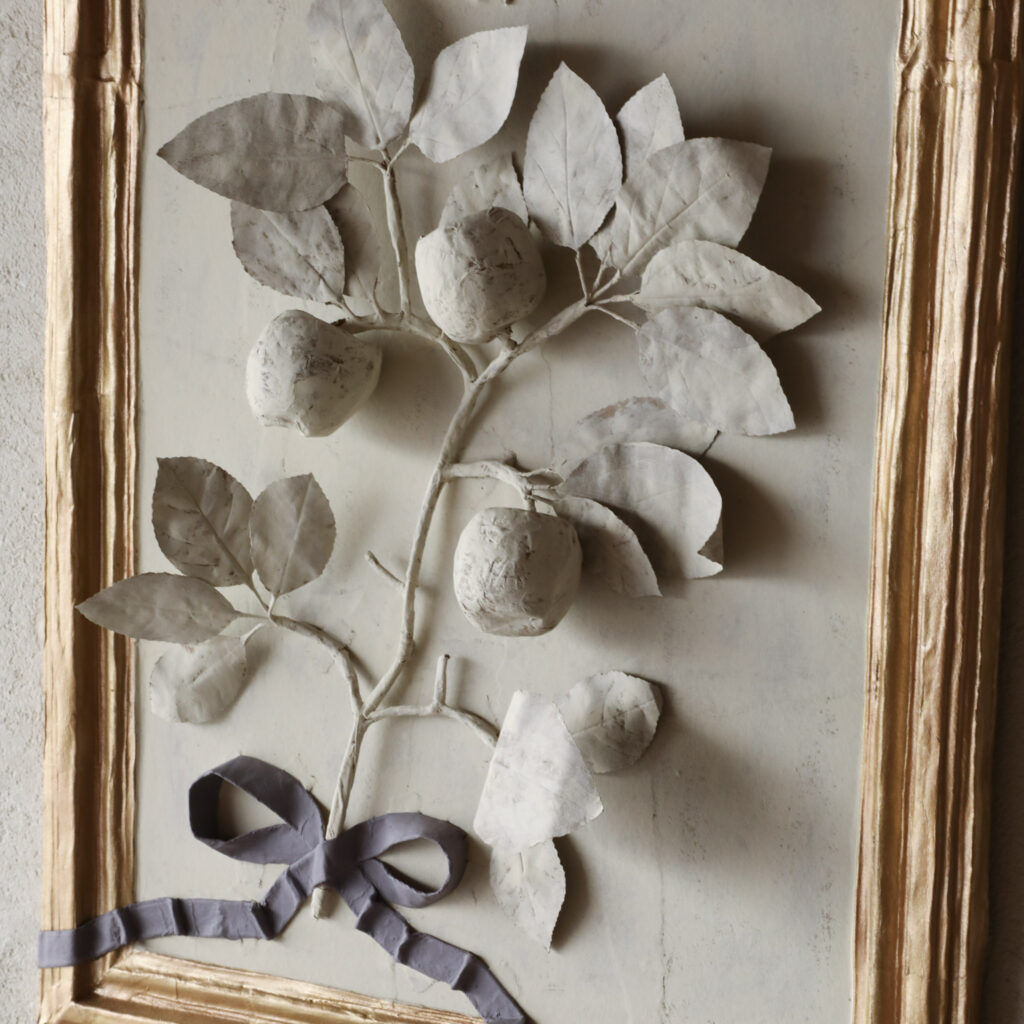 Papier-Mâché Apple Botanical (PM_0015) - Get The Gusto