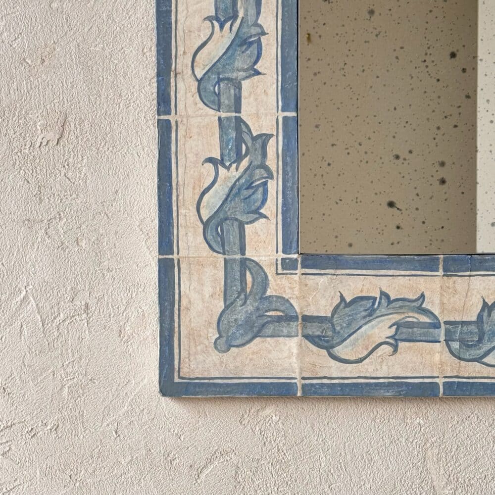 Papier-Mâché Painted Mirror - Casa Gusto