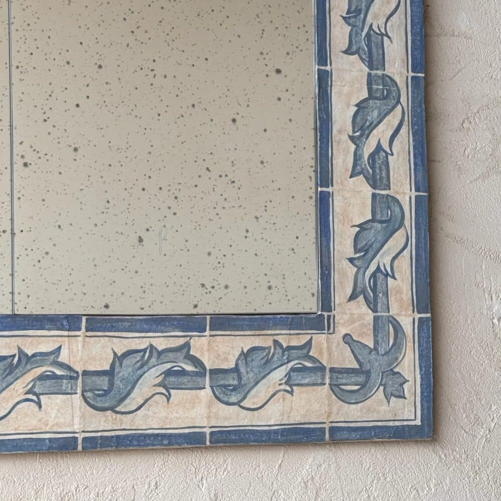 Papier-Mâché Painted Mirror - Casa Gusto