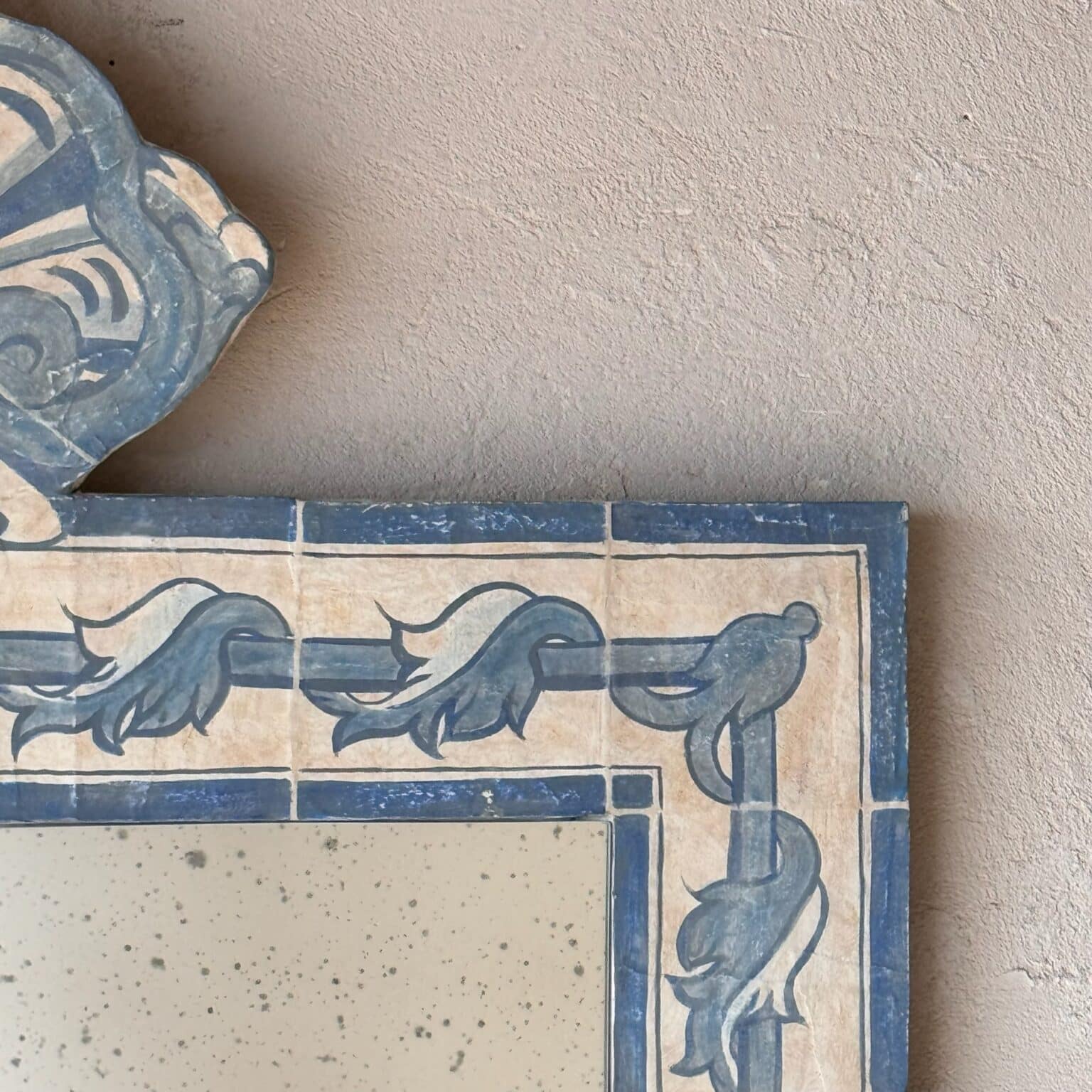 Papier-Mâché Painted Mirror - Casa Gusto