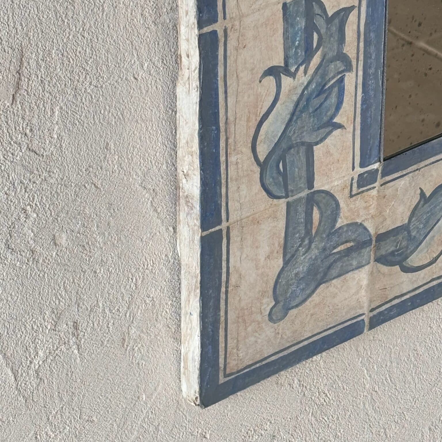 Papier-Mâché Painted Mirror - Casa Gusto