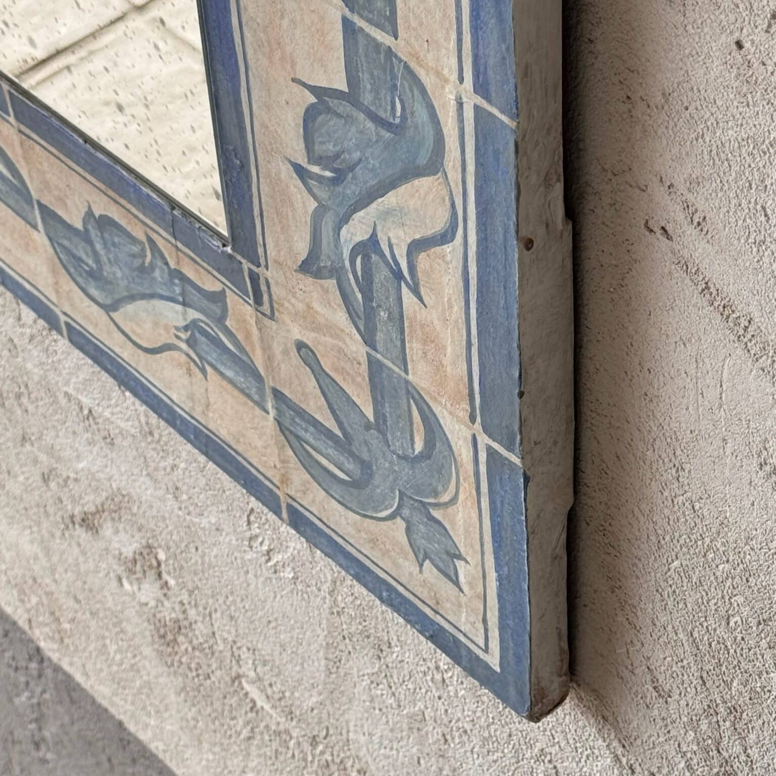 Papier-Mâché Painted Mirror - Casa Gusto