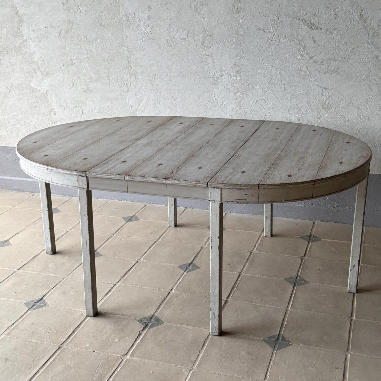 Gusto Painted Swedish Board & Tack Extendable Dining Table - Get The Gusto