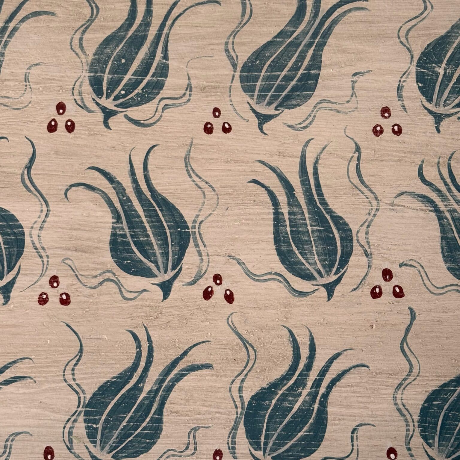 Single Gusto Painted All-Over Blue Turkish Tulip Chest - Get The Gusto