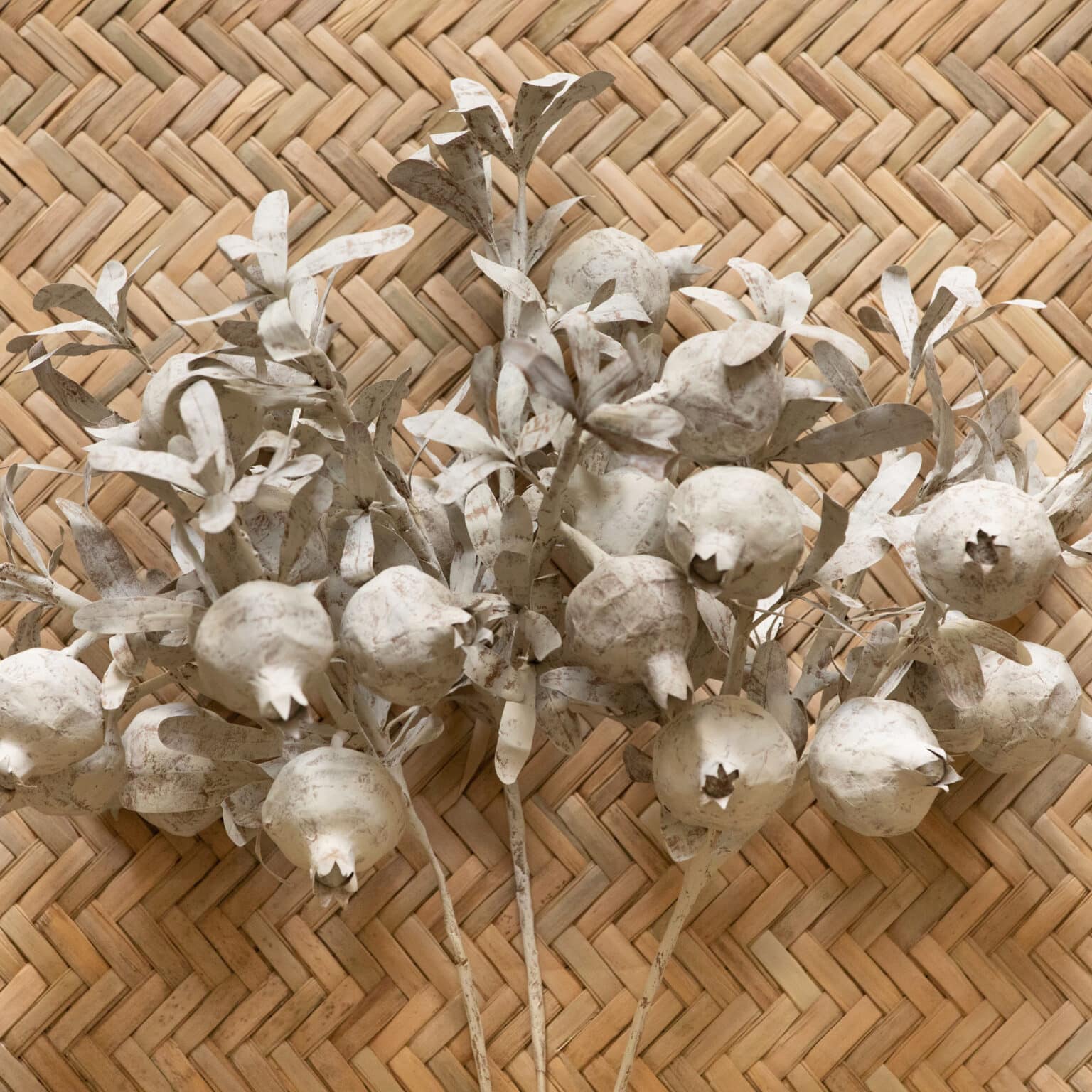 Papier-Mâché Pomegranate Branches - Casa Gusto