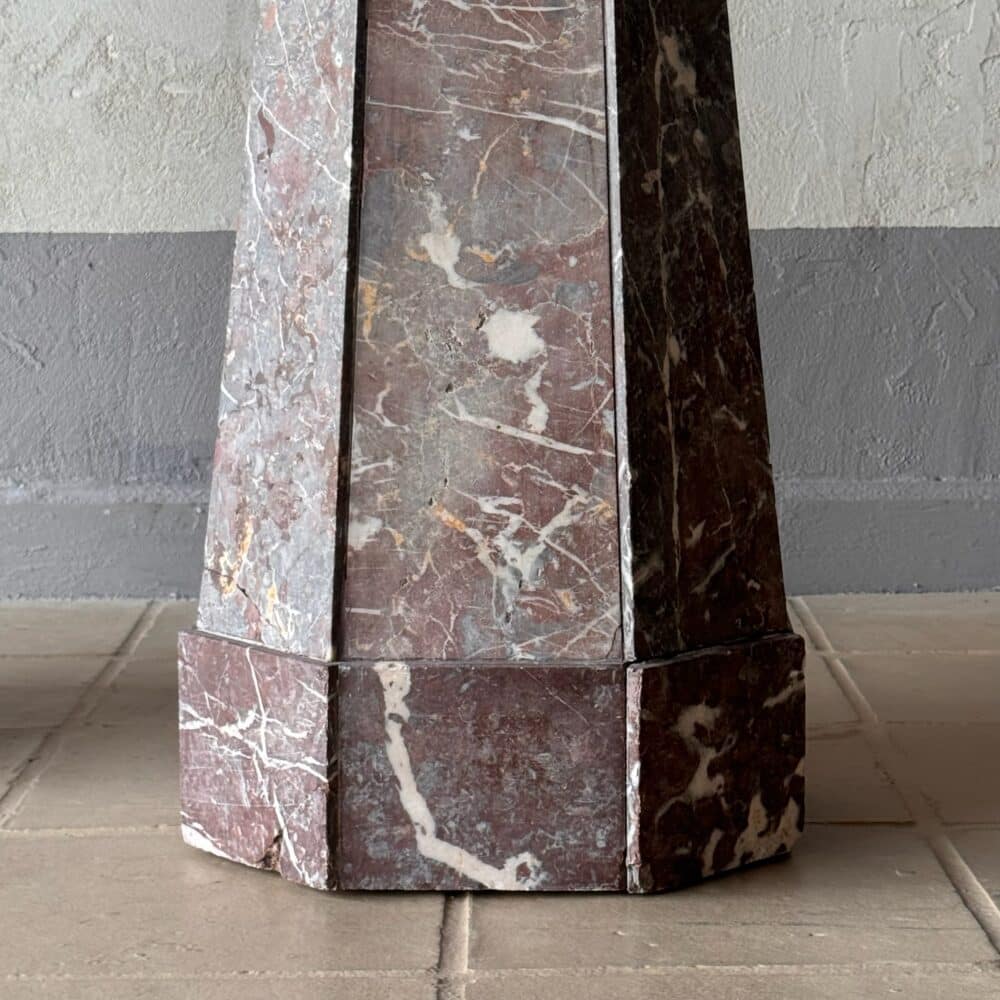 Pair of Marble Octagonal Pedestals - Casa Gusto
