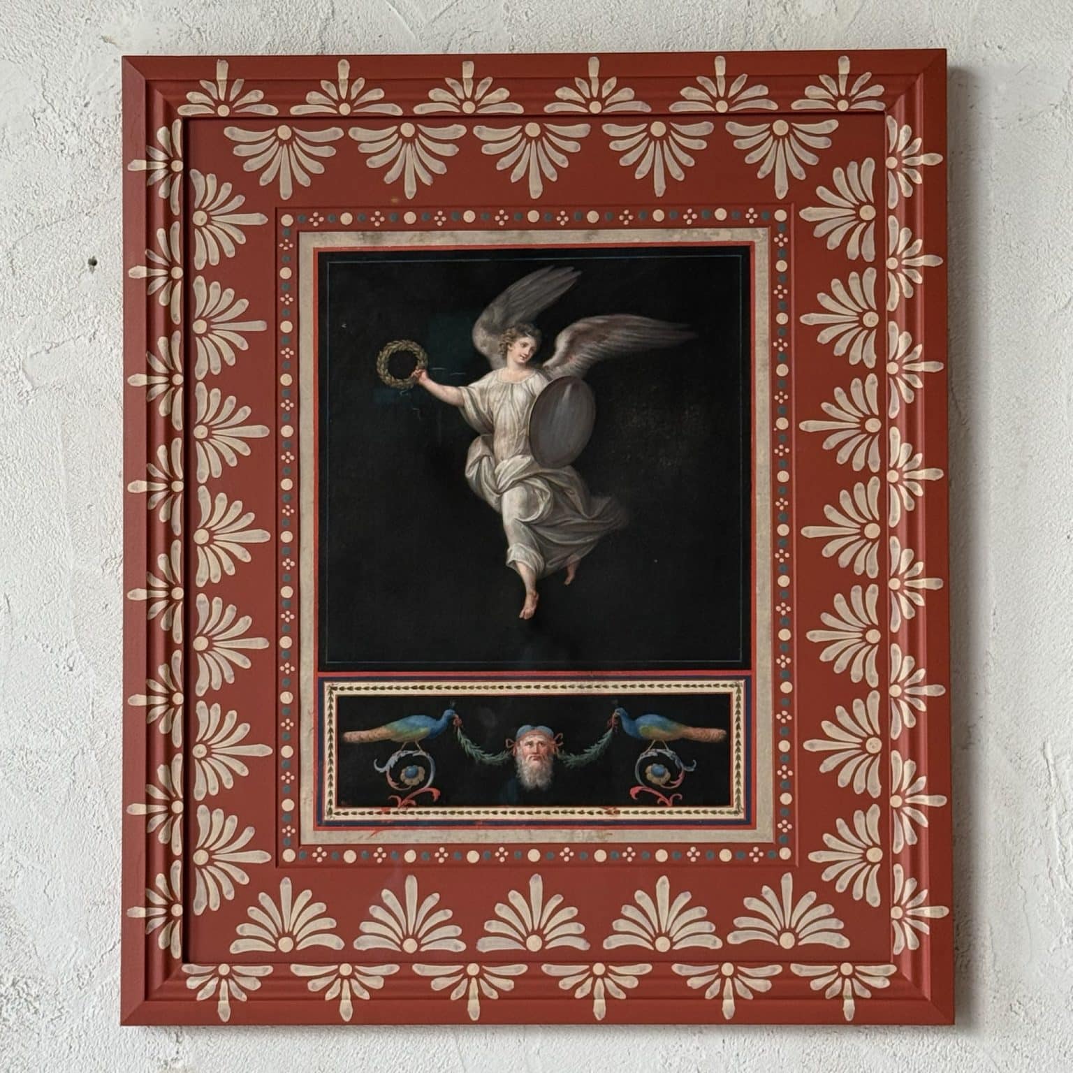 19th C. Pompeiian Style Gouche of the Allegory of Victory in Gusto ...