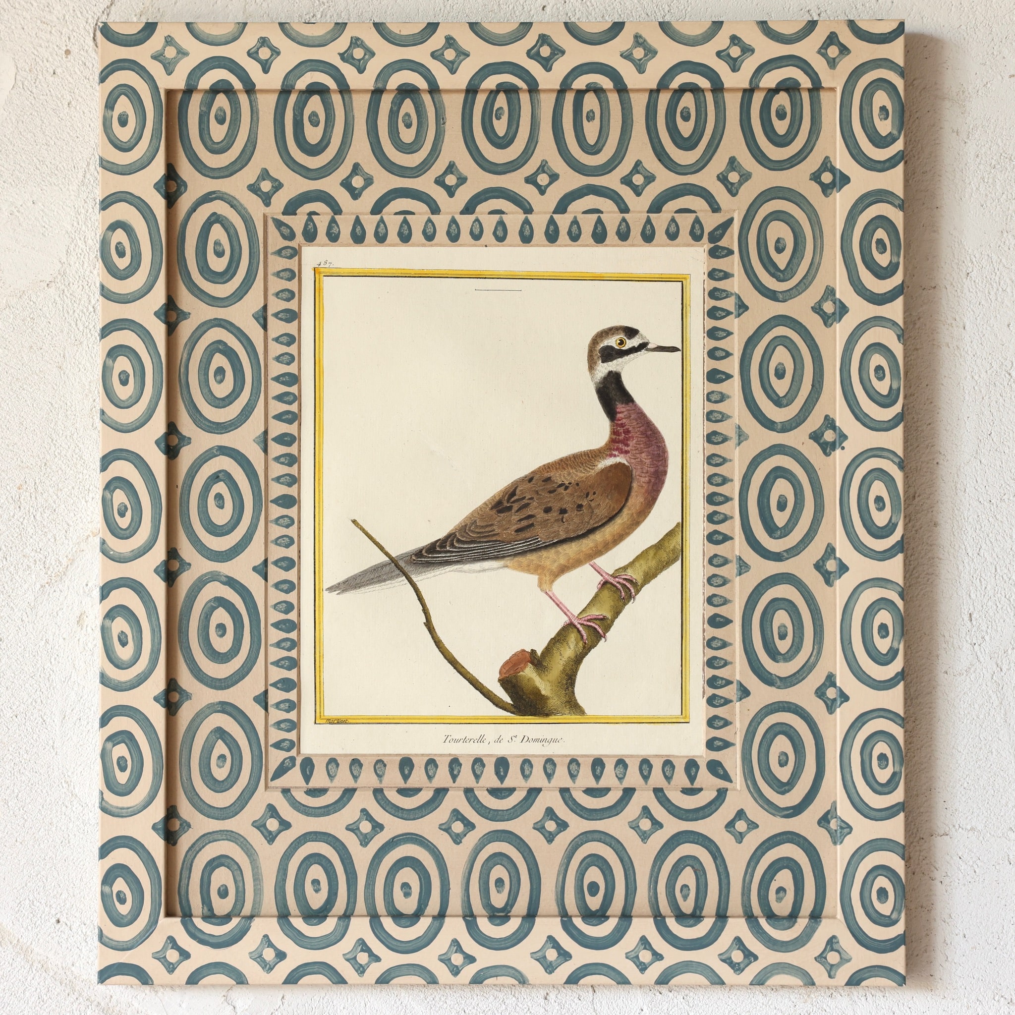 18th C. Martinet Hand-Colored Ornithological Engraving in Gusto Painted ...